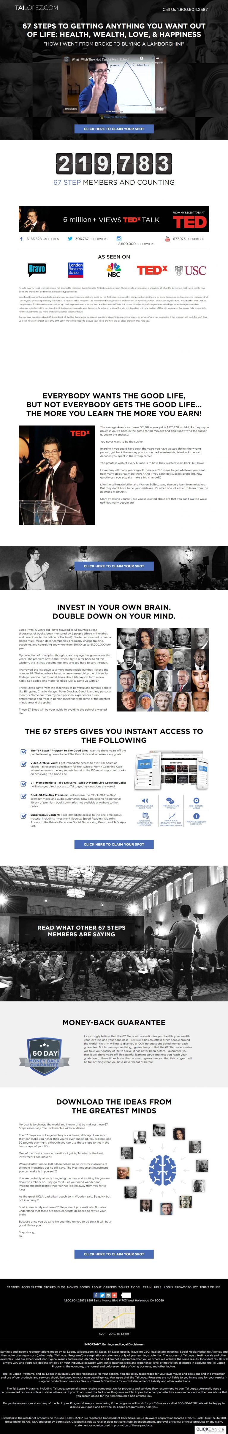 67 Steps Tai Lopez | Curso Completo